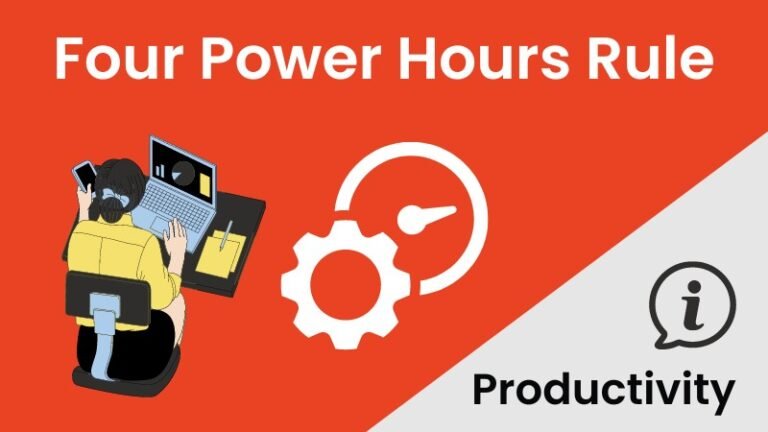 Four Power Hours Rule - How To Use It For Productivity? - Spy Opinion